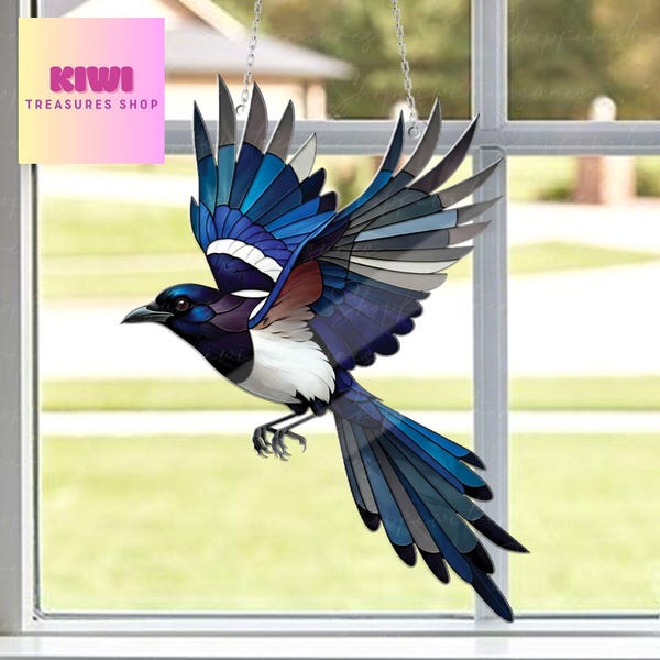 Magpie Ornament - Etsy