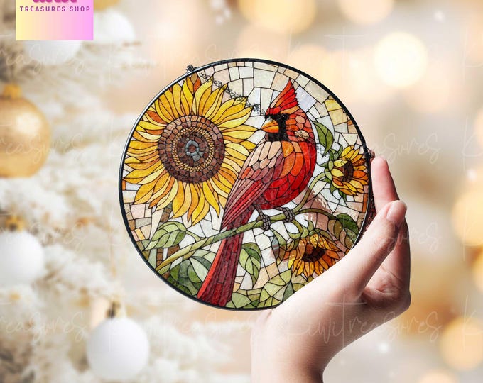 Large Ceramic Garden Bell With Birch and Cardinal Design, Bells ...