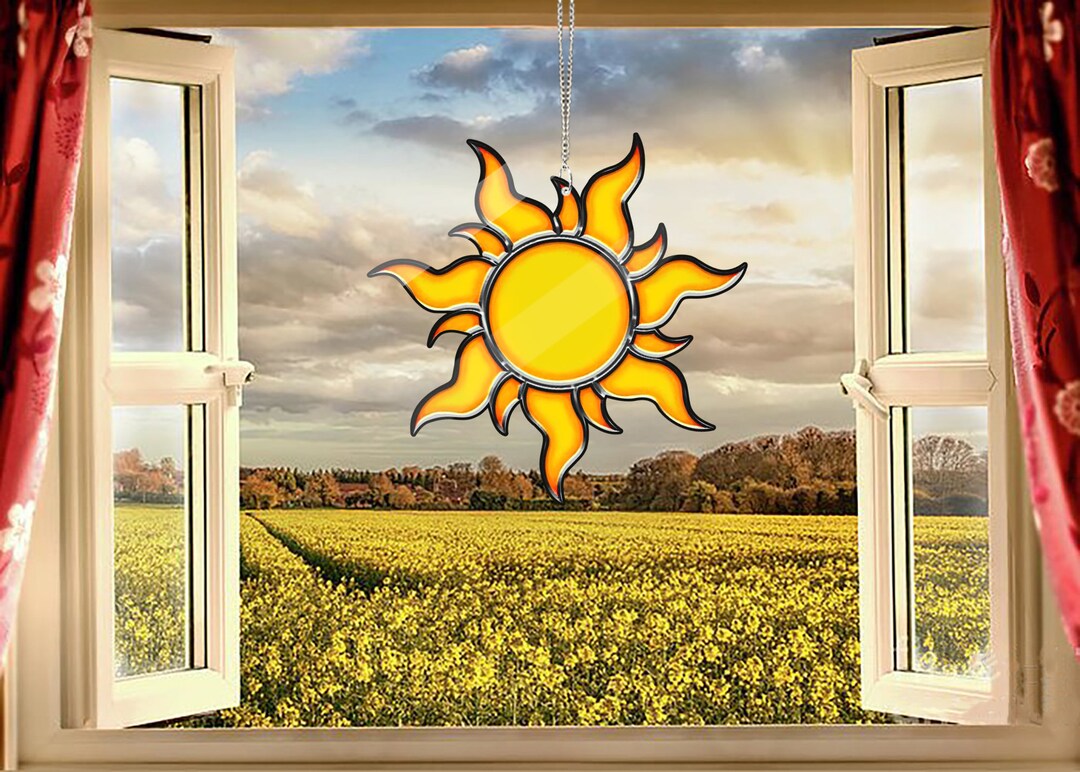 Acrylic Sun Window Hanging, Sun Home Decor, Window Decor, Gift for Her ...