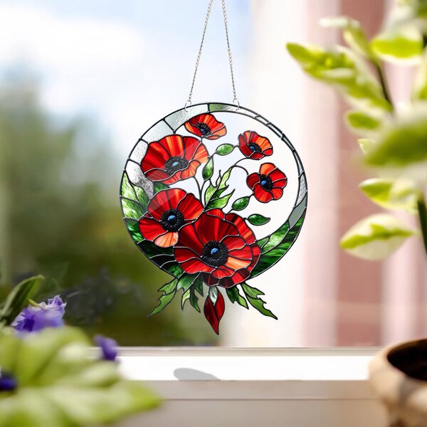 Acrylic Poppies - Etsy