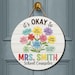 Personalized School Counselor Office Sign: Flower Quote Wooden Decor - Etsy