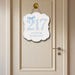 Custom Chinoiserie Dorm Door Sign: Blue Floral Personalized Plaque - Etsy