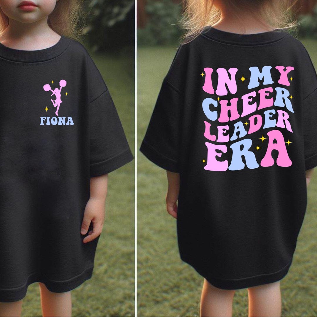 Personalized in My Cheerleader Era, Girls Cheer Shirt, Toddler Youth ...
