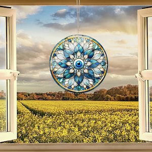 Acrylic Evil Eye Window Hanging: Protection Decor - Etsy