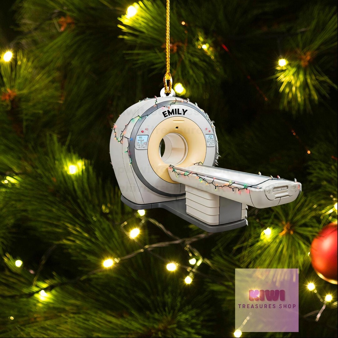 Custom MRI Machine Acrylic Ornament, Radiology Christmas Lights - Etsy