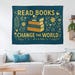 Book Lover Tapestry: Inspirational Library Wall Hanging - Etsy