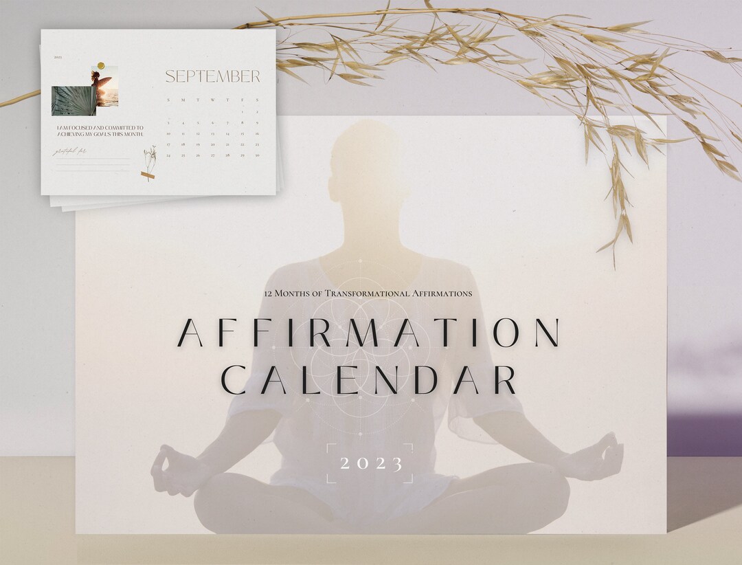 Transformational Affirmations Calendar 2023 - Etsy