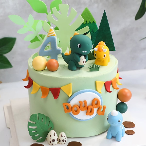 Dinosaur Cake Topper - Etsy