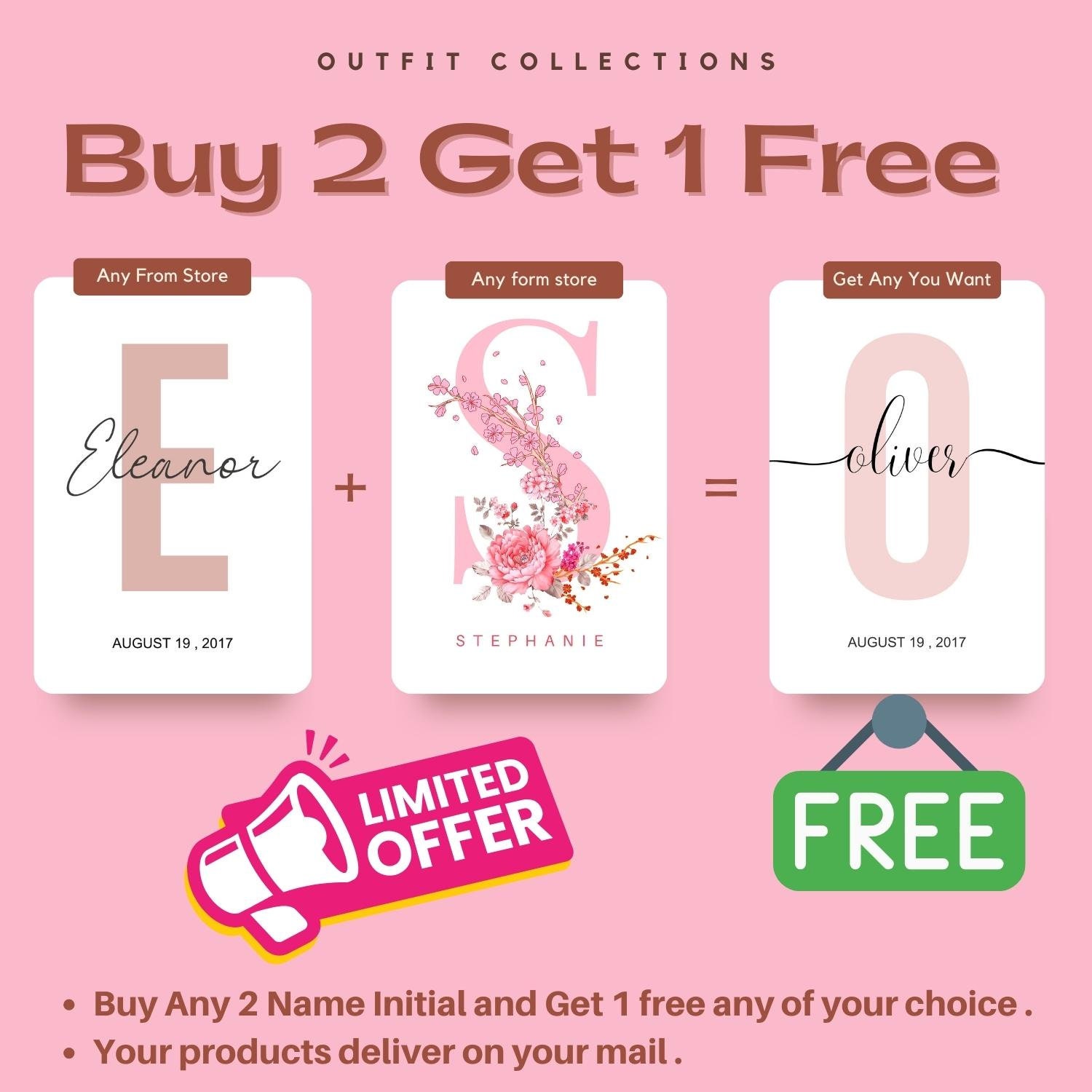 Custom Initial Print, Name Printable, Personalized Name Print ...