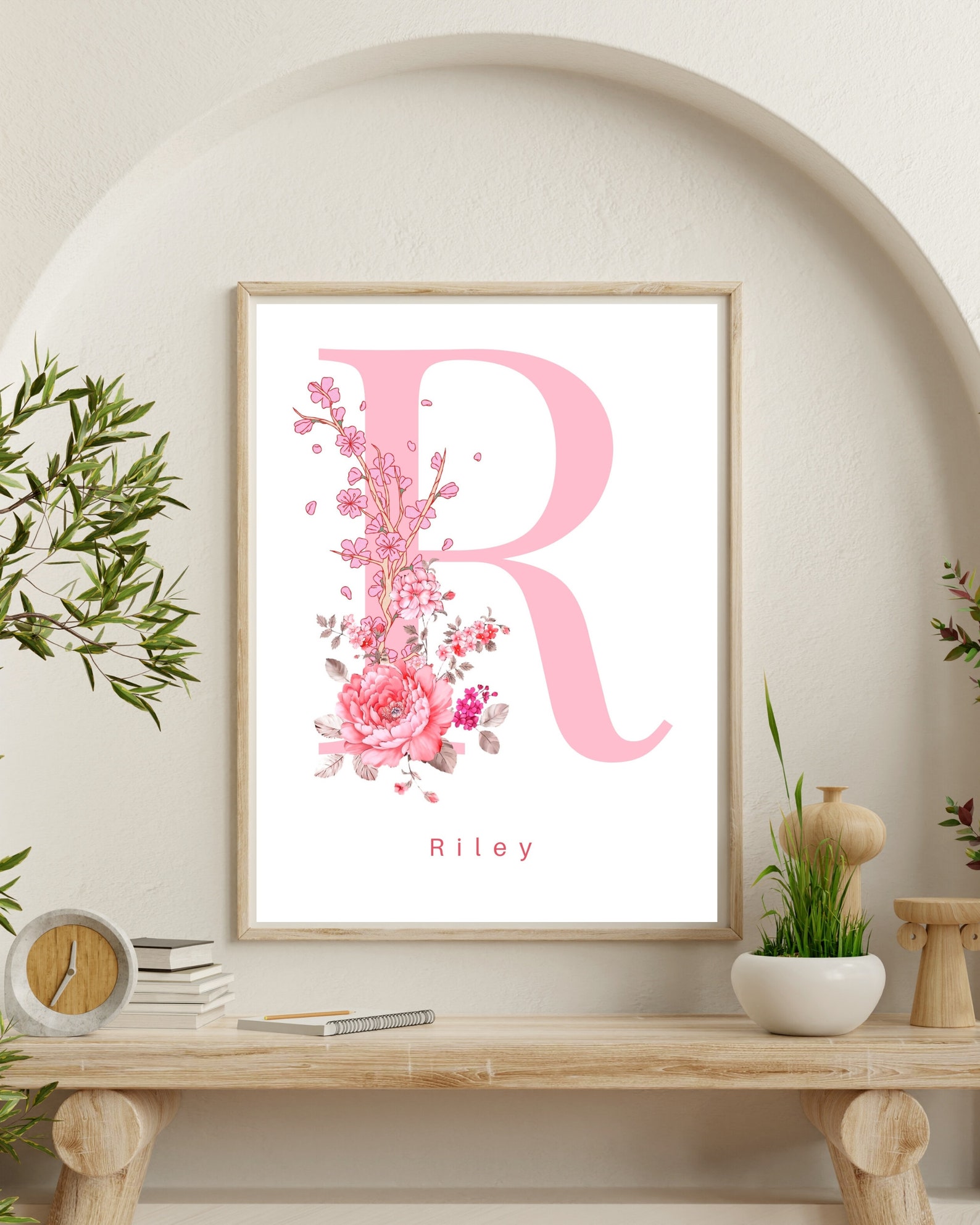 Custom Initial Print, Name Printable, Personalized Name Print ...