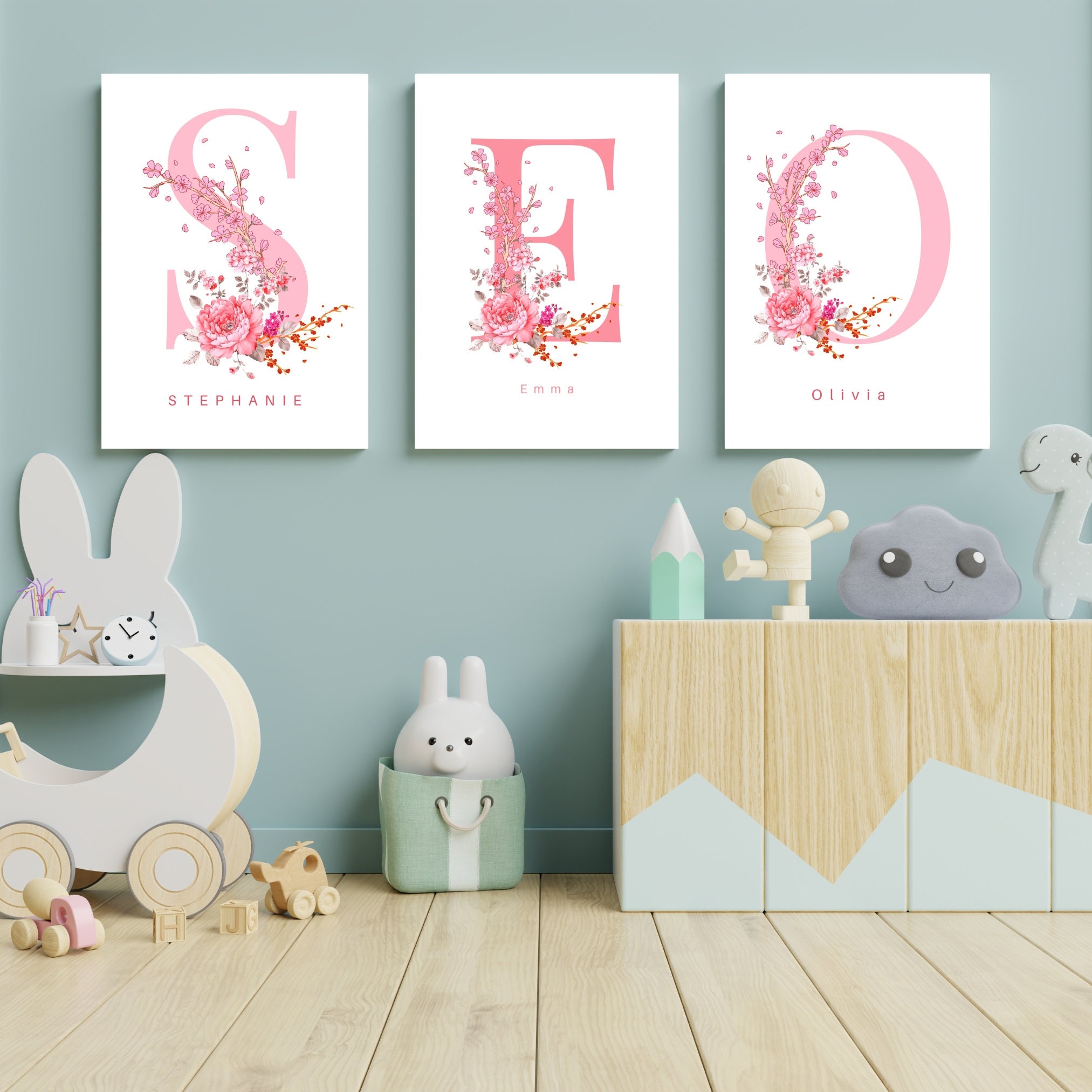 Custom Initial Print, Name Printable, Personalized Name Print ...