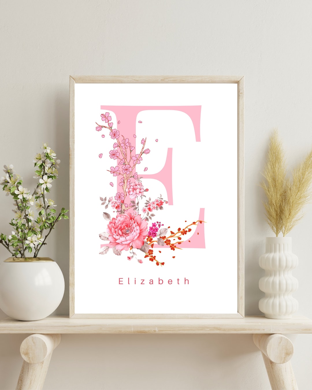 Custom Initial Print, Name Printable, Personalized Name Print ...