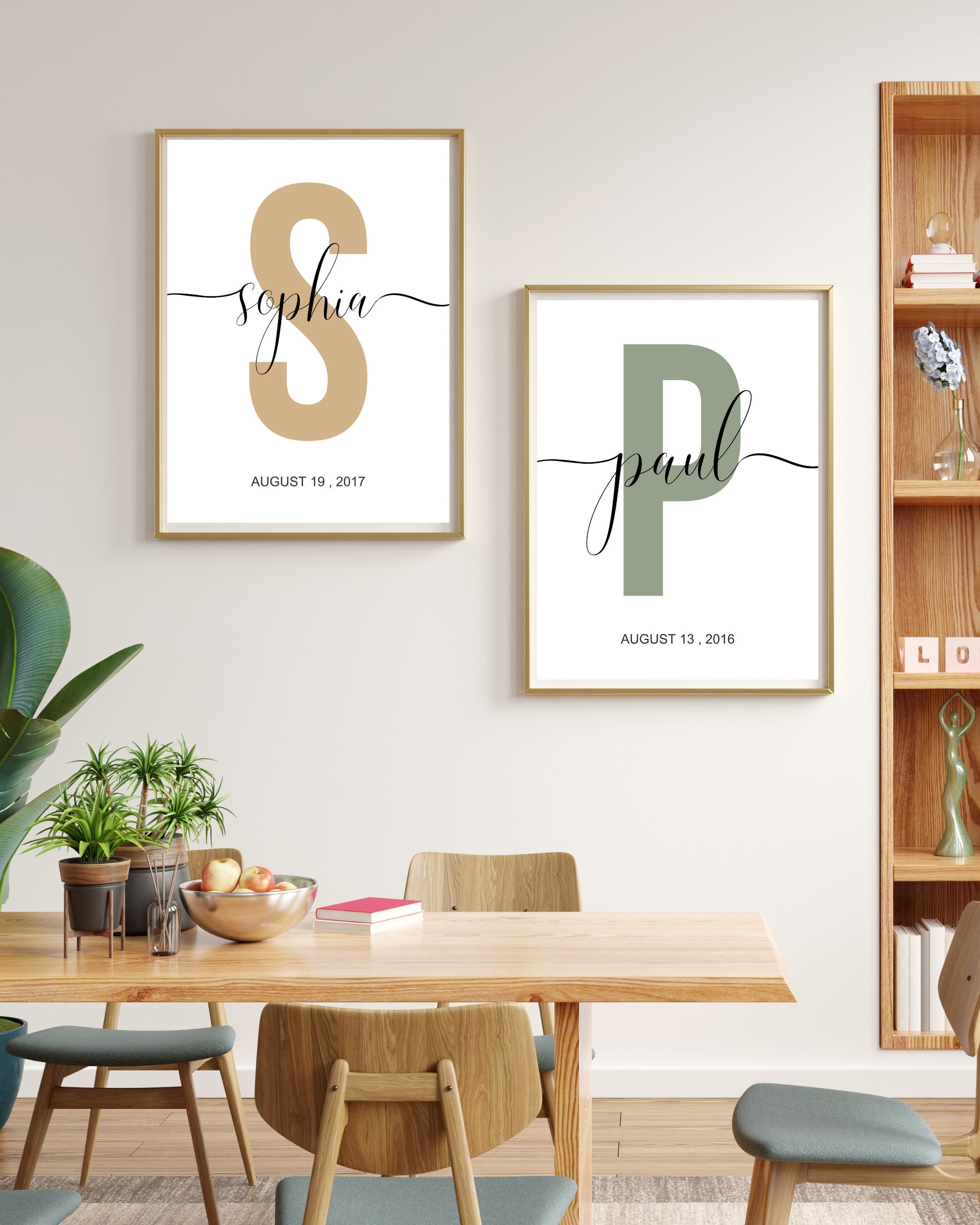 Custom Initial Print, Name Printable, Personalized Name Print ...