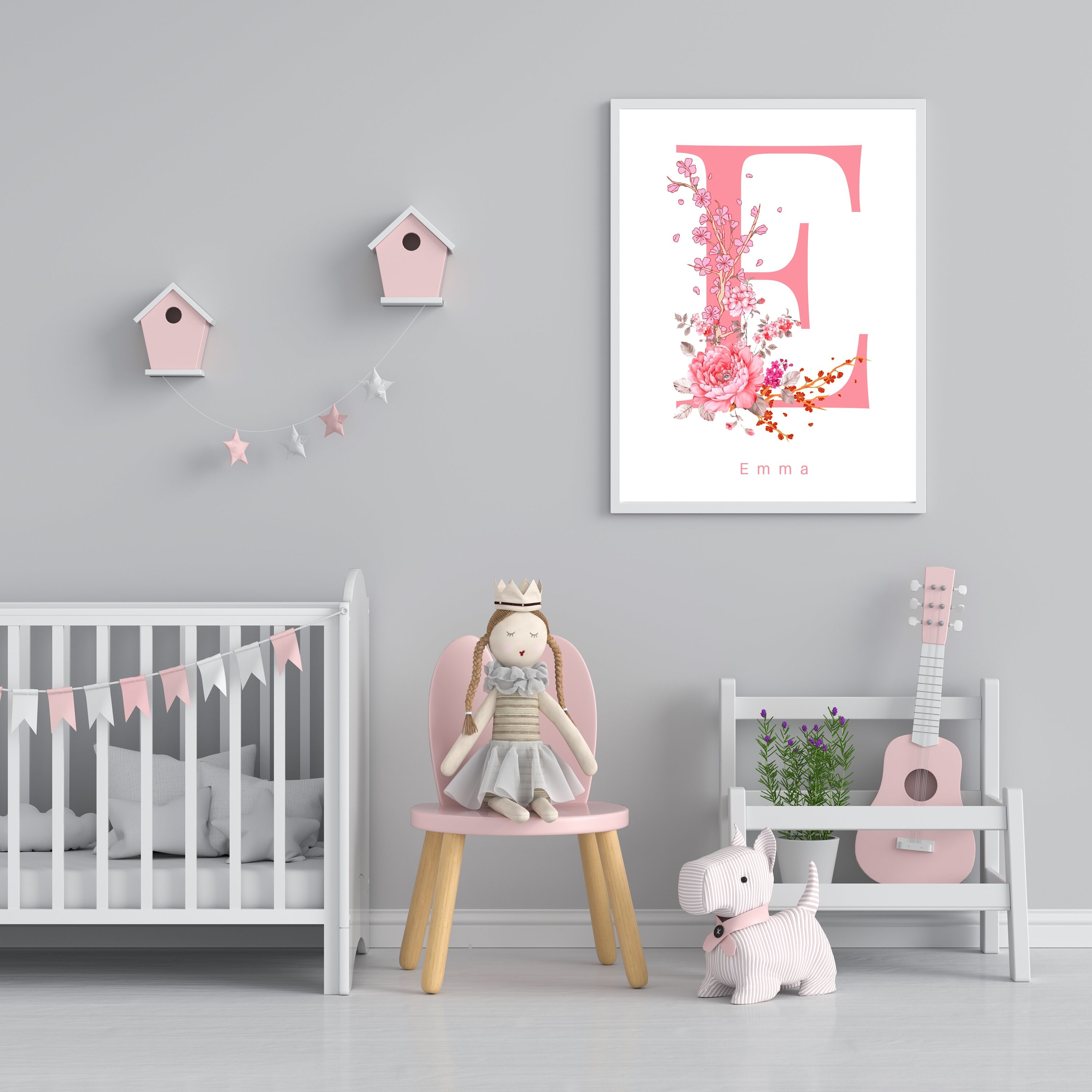 Custom Initial Print, Name Printable, Personalized Name Print ...