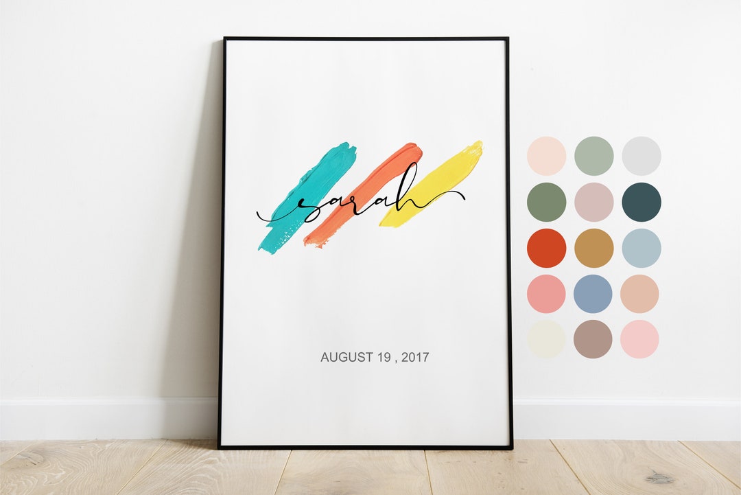 Custom Initial Print Name Printable Personalized Name Print - Etsy