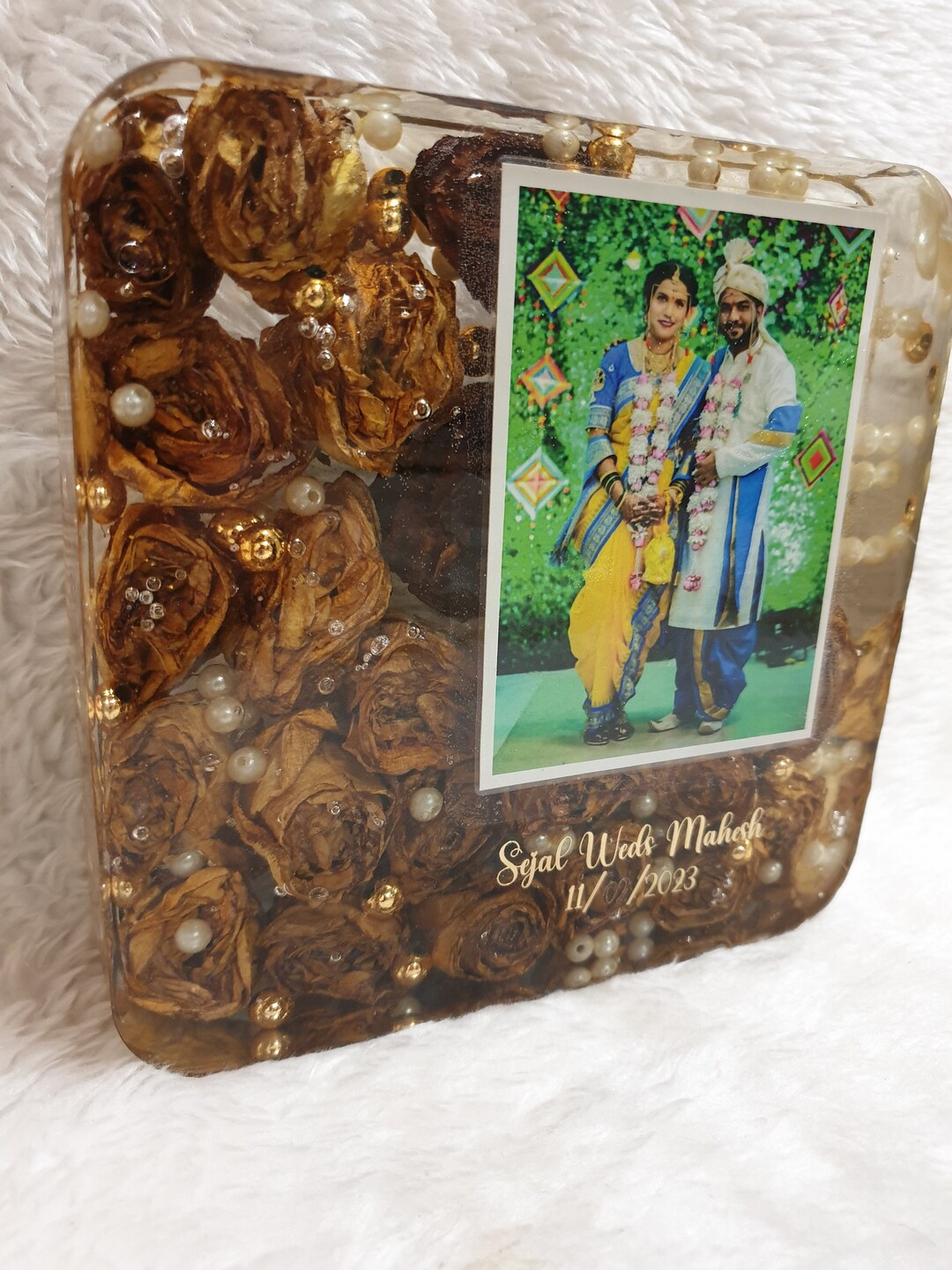 Handmade Resin Border With Geode Mirror for Wall Art and Home Decor - Etsy