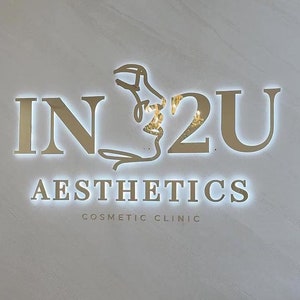 Business Logo Sign, Light up Salon Sign, 3D Backlit Sign, Reception ...