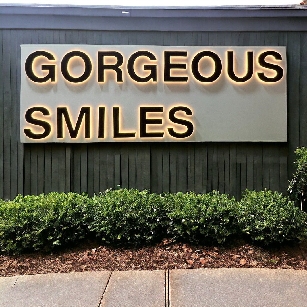 Light Sign Custom, Name Wall Decor, Acrylic Logo Sign, Business Name ...