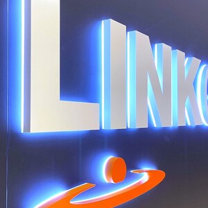 Light Sign Custom, Name Wall Decor, Acrylic Logo Sign, Business Name ...