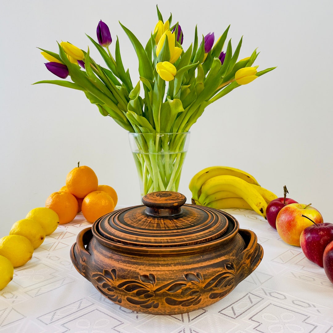 Roman Pot Roman Vessel Handmade Clay Vessel - Etsy