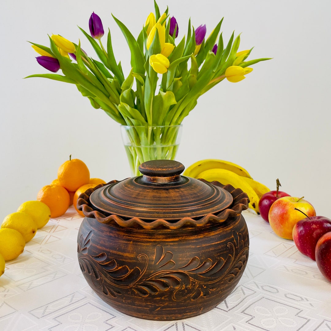 Roman Pot Roman Vessel Handmade Clay Vessel - Etsy