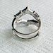 Enhancer Ring Guard 2ct Baguette Cut Blue Sapphire Engagement Ring ...