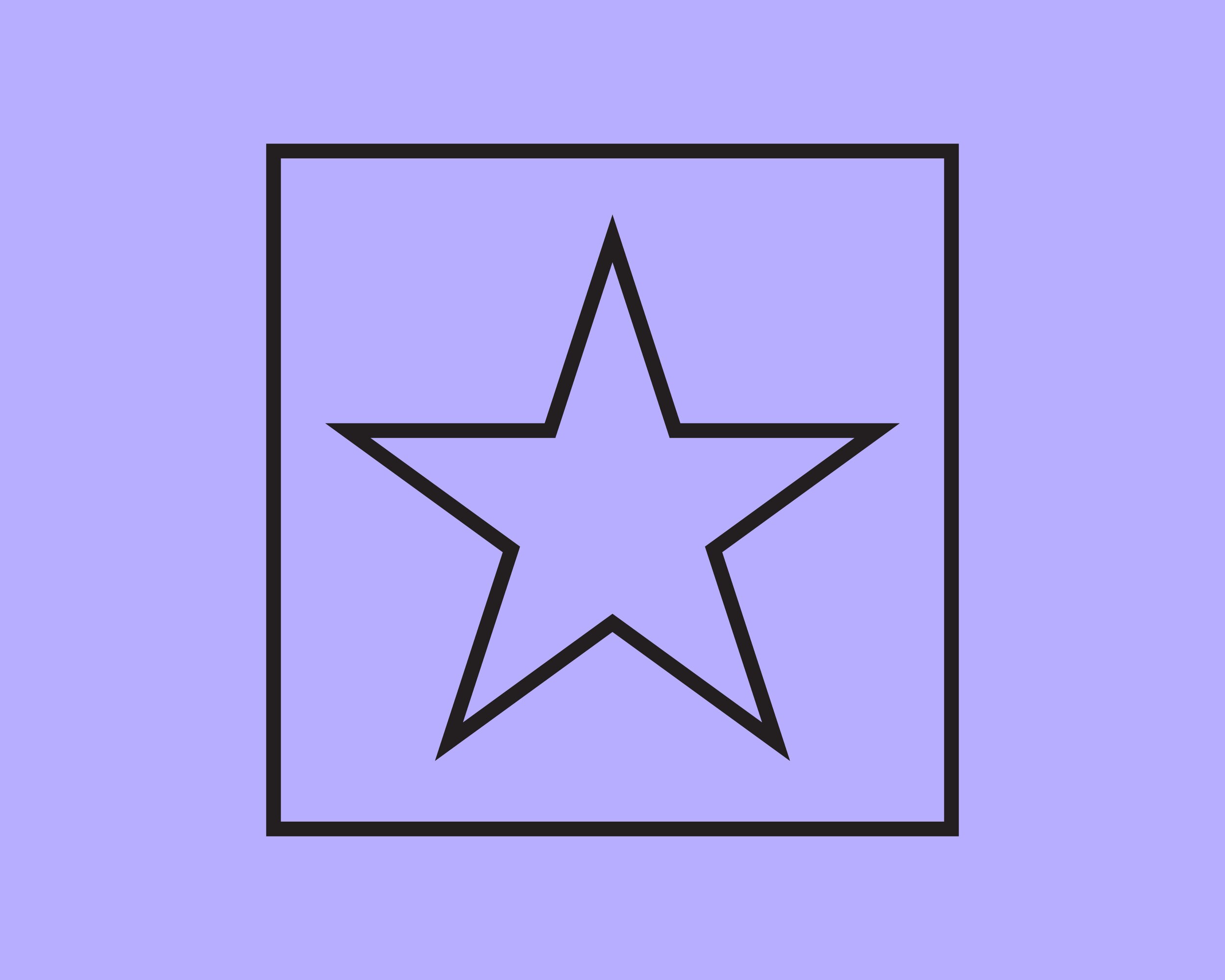 A Perfect Star Inside Square SVG - Etsy