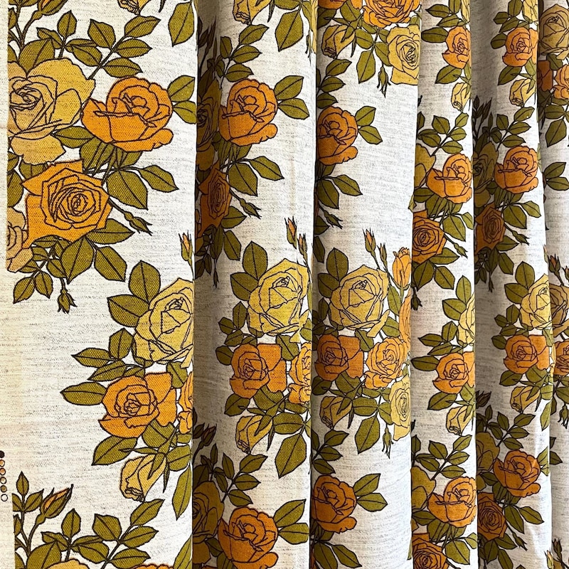 Retro Curtains - Etsy