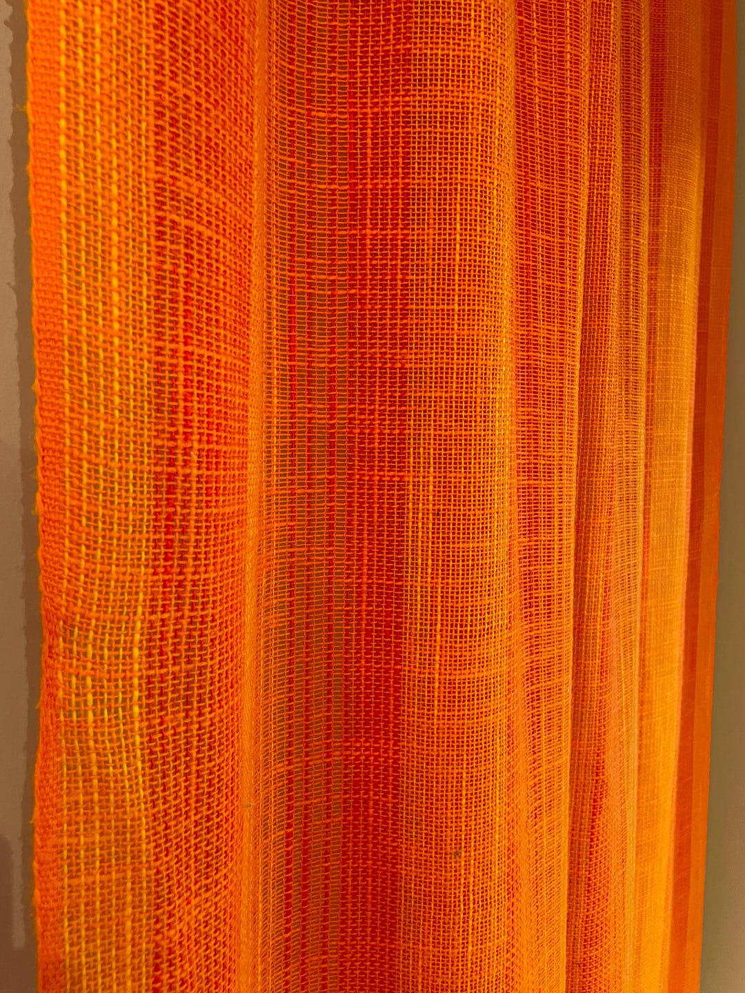 Scandinavian Vintage Curtains. Retro Net Curtains in Amazing Woven ...