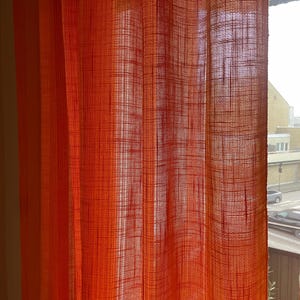 Scandinavian Vintage Curtains. Retro Net Curtains in Amazing Woven ...