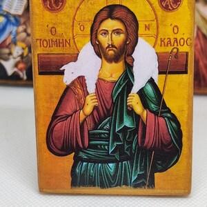 Christ With Sword Icon: Orthodox Christian Art Magnet on Wood - Etsy