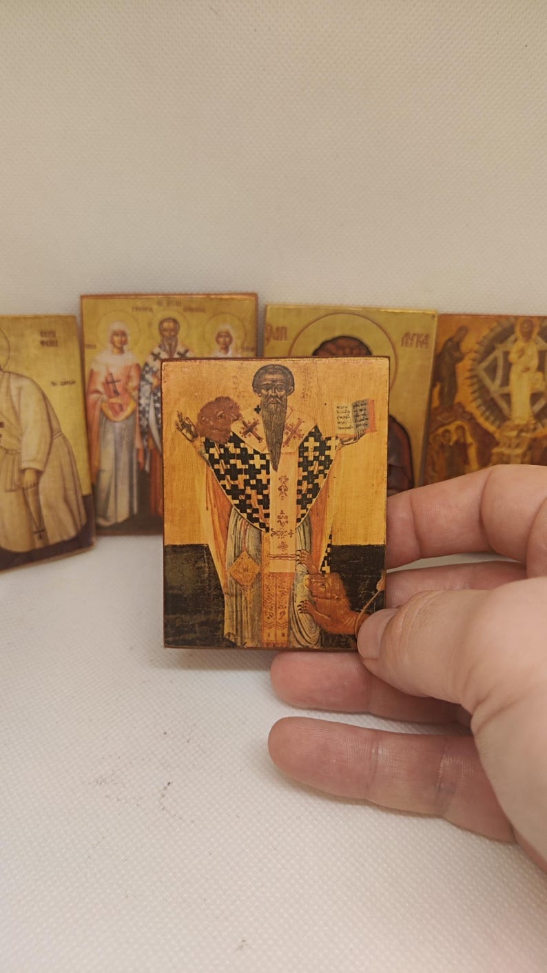 Saint Ignatius of Antioch Icon • Handmade Wood Magnet, Orthodox Art - Etsy