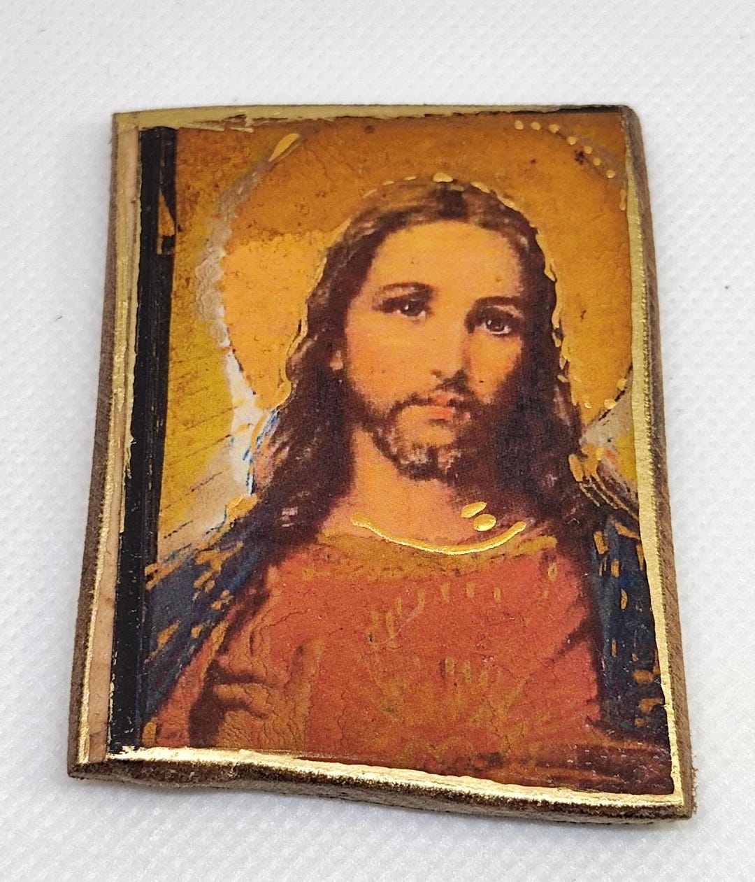 Handcrafted Wooden Icon of Jesus Christ – Aged Vintage Effect - Etsy