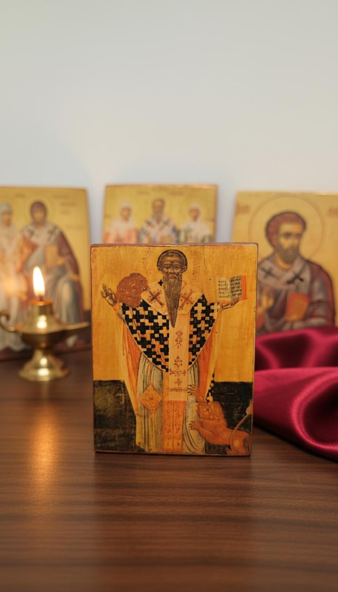 Saint Ignatius of Antioch Icon • Handmade Wood Magnet, Orthodox Art - Etsy