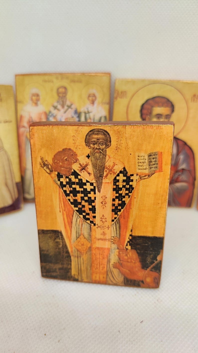 Saint Ignatius of Antioch Icon • Handmade Wood Magnet, Orthodox Art - Etsy