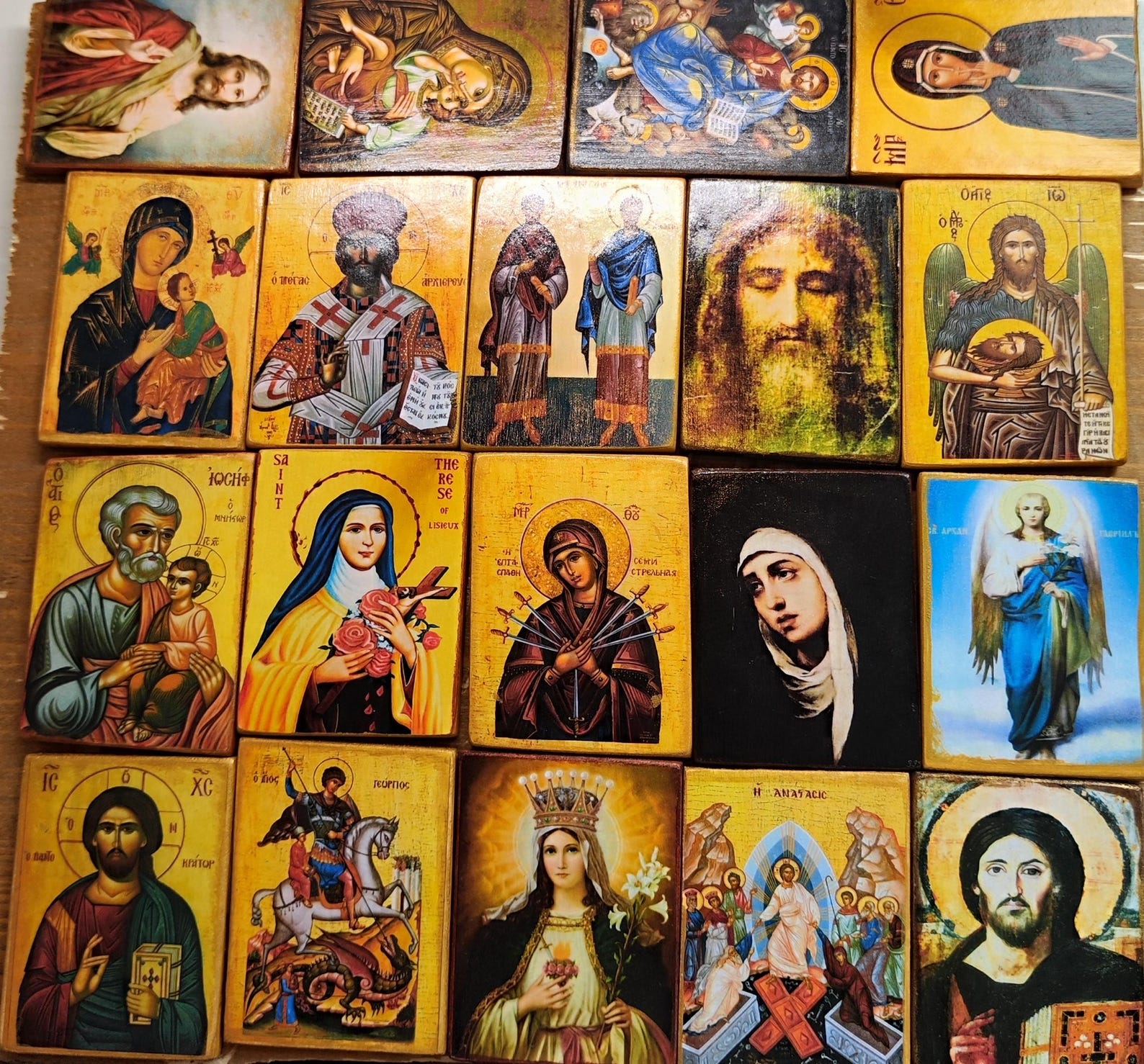 Christ With Sword Icon: Orthodox Christian Art Magnet on Wood - Etsy