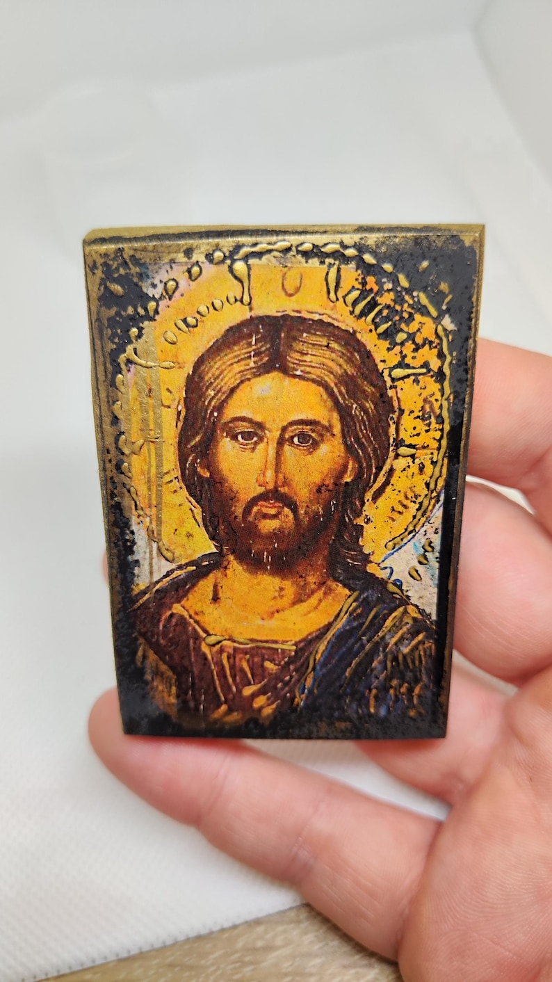Antique Byzantine Icon of Jesus Christ | Handmade Wooden Orthodox Icon ...