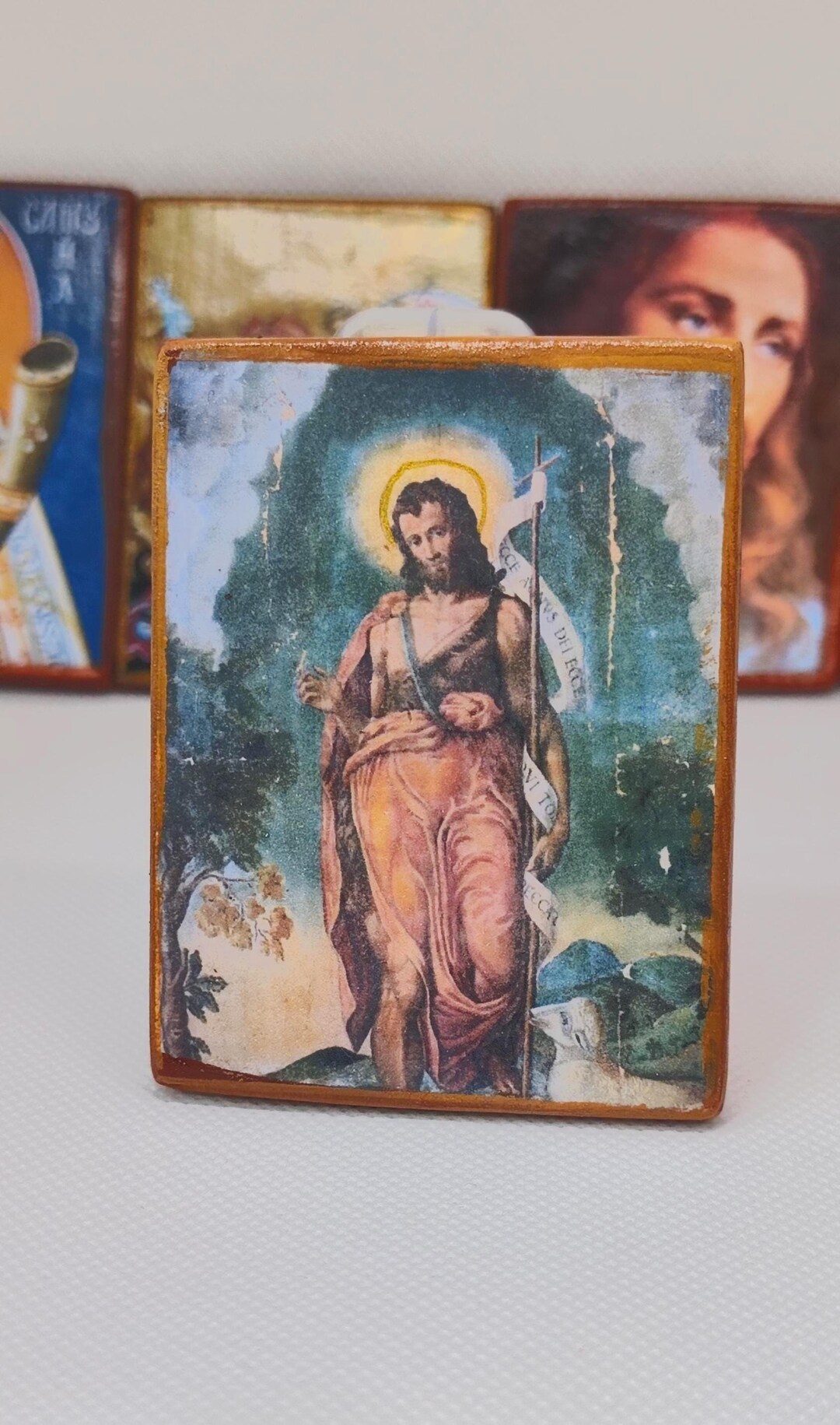 Saint John the Baptist Icon Magnet: Handmade Orthodox Christian Decor ...