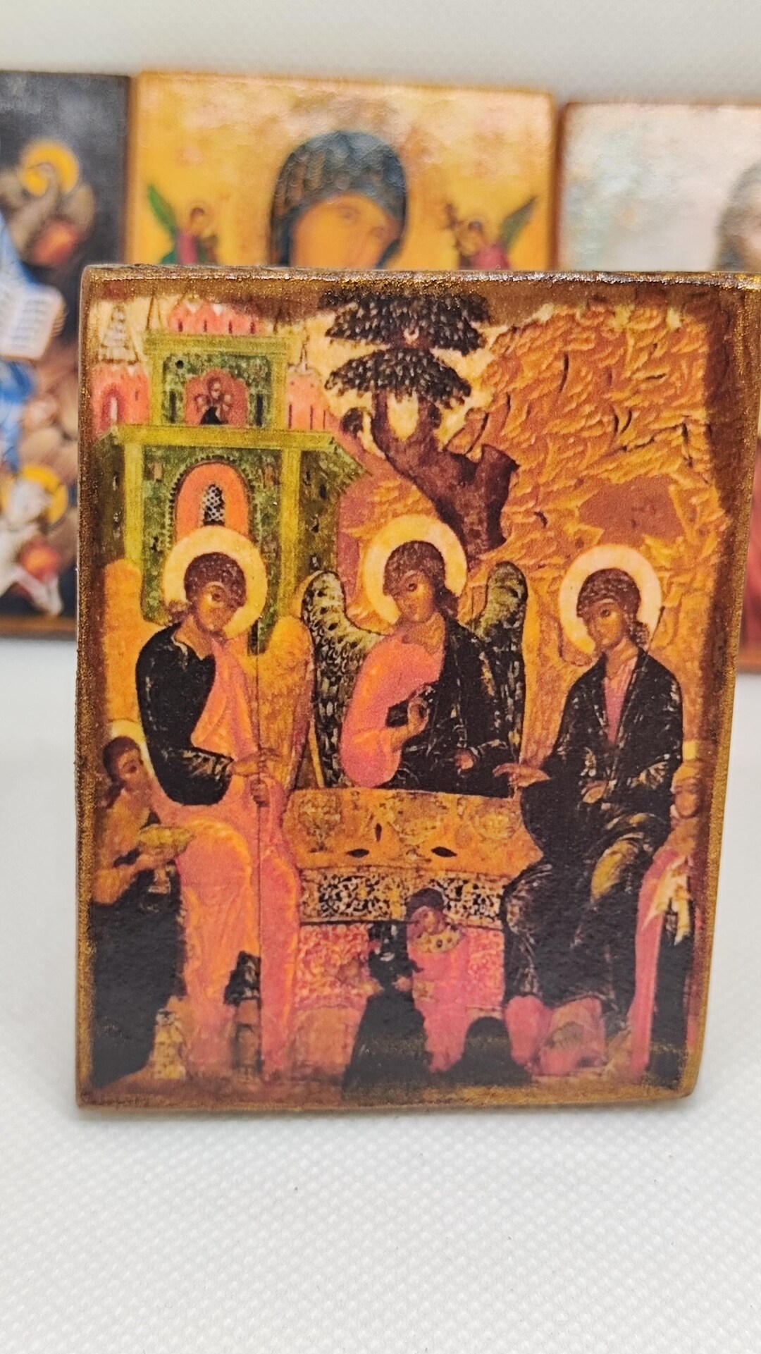 Holy Trinity Icon – Hospitality of Abraham – Orthodox Christian Icon ...