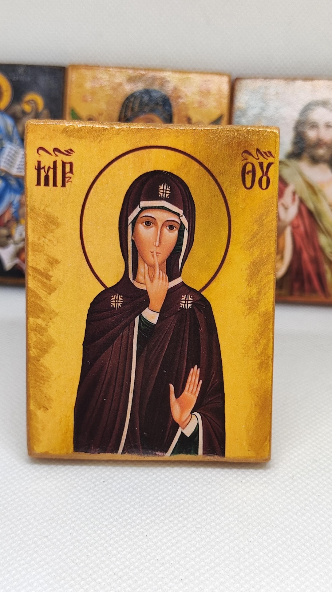 Silent Theotokos – Virgin Mary of Silence – Orthodox Icon Magnet ...