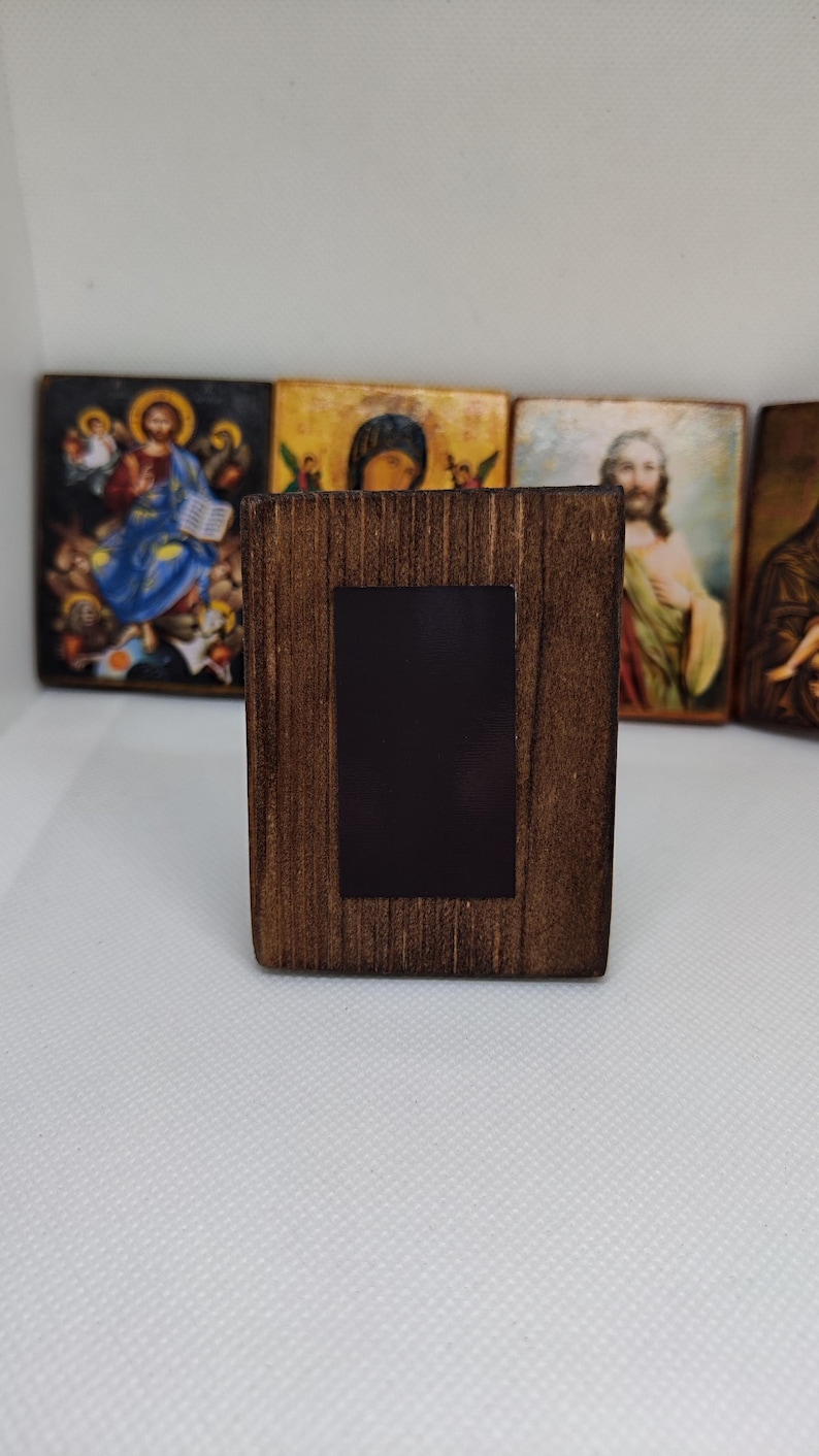 Elijah and Enoch Orthodox Icon: Handmade Wood Magnet (3.15"x2.36") - Etsy