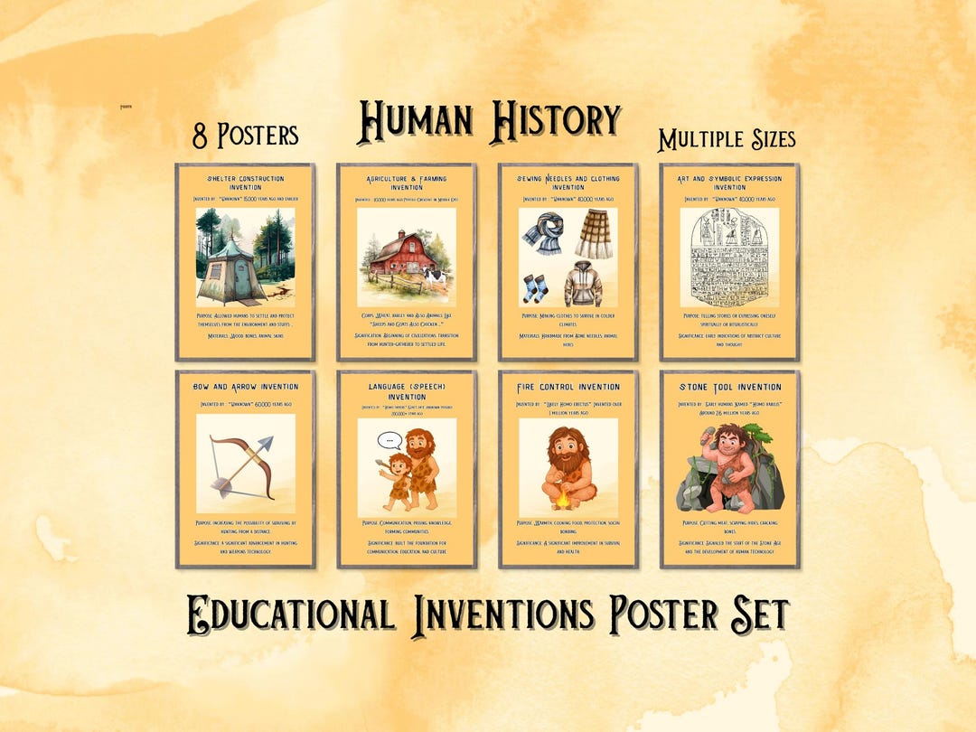 Invention History Poster , Great Minds & Great Ideas Printable for ...