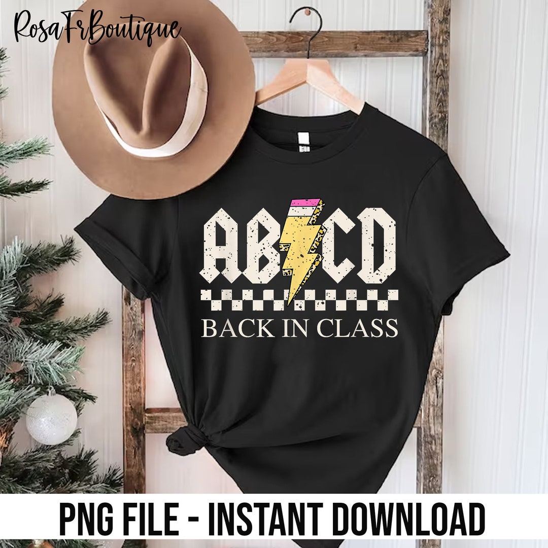 ABCD Back in Class Png Custom ABCD Class Png ABCD Pencil - Etsy