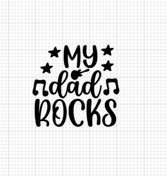 My Dad Rocks Svg, Rockstar Dad Svg, Father Svg, Cool Dad Svg, Dad Life ...