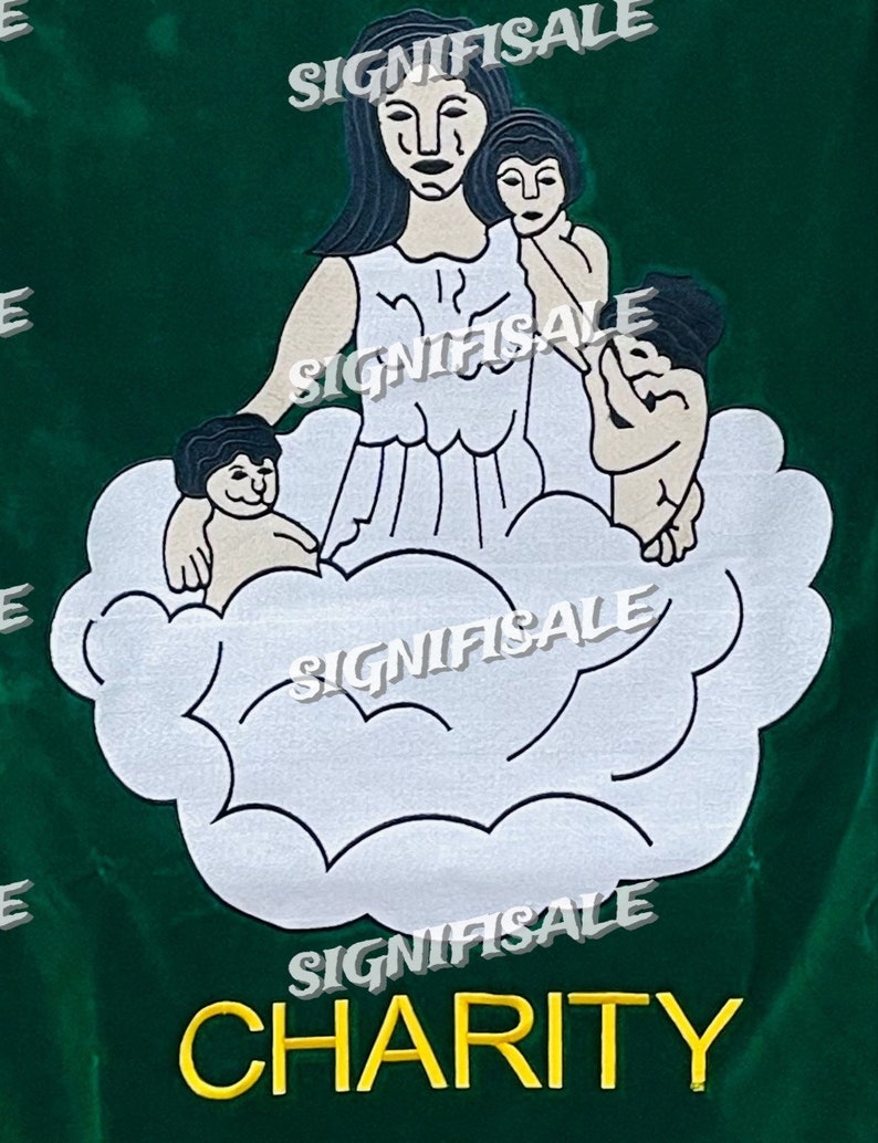 Masonic Regalia Amaranth Station Banners Set of 4 PCS Made in - Etsy