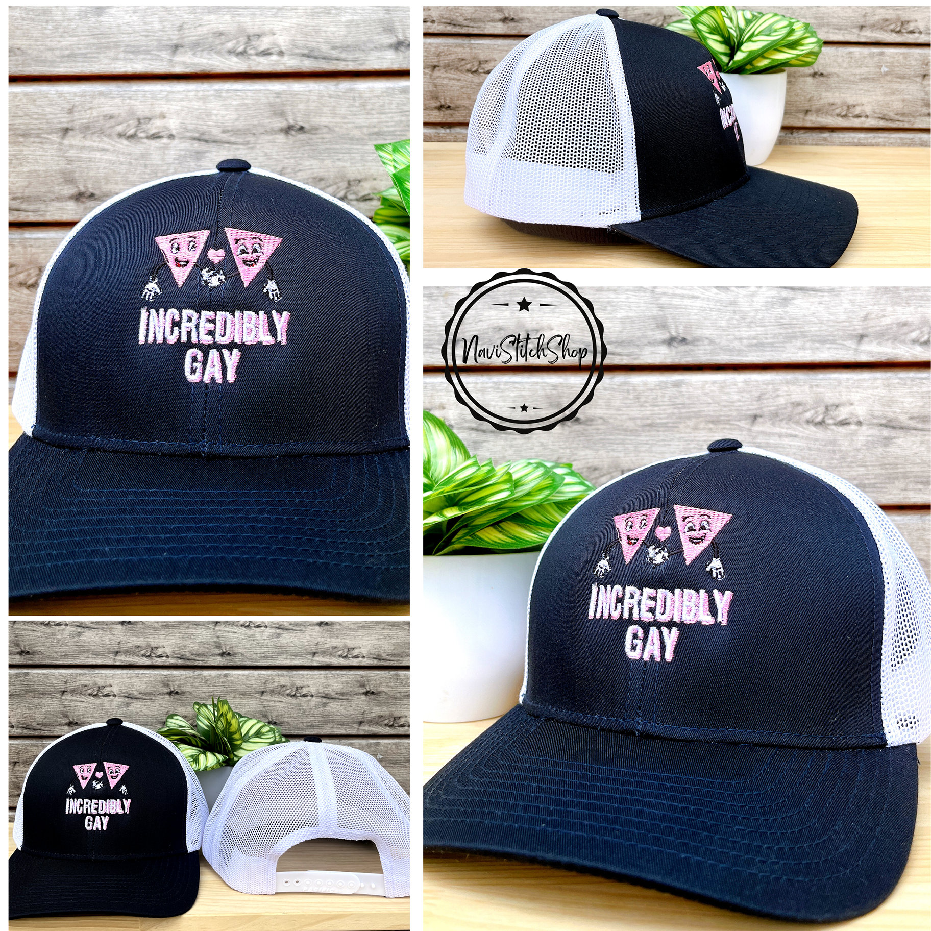 Custom Embroidered Trucker Hat With Logo Personalized Logo - Etsy