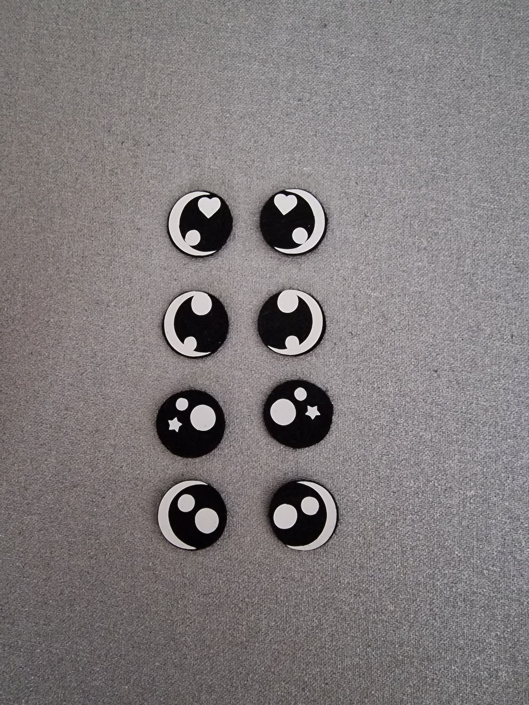5 Sets (10 Eyes) Simply Cute Felt/vinyl Eyes Amigurumi Crafts Different ...