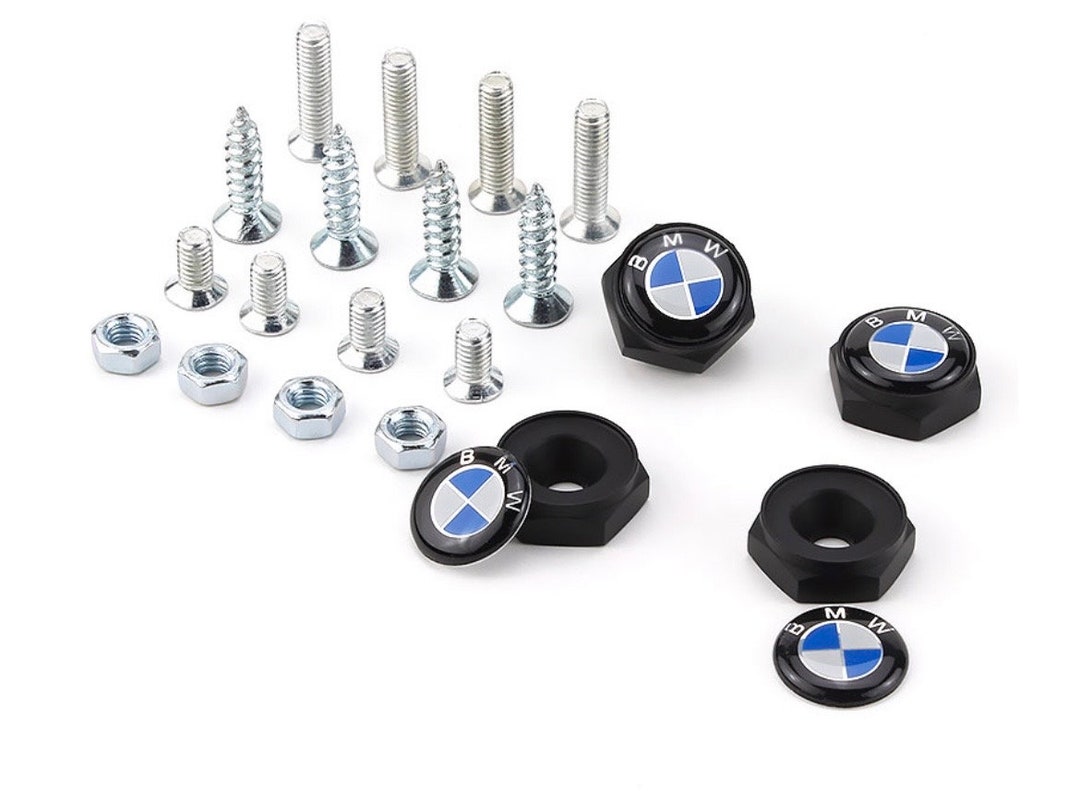 BMW License Plate Screw Bolts Set of 4 Universal Fit M Performance X4 ...