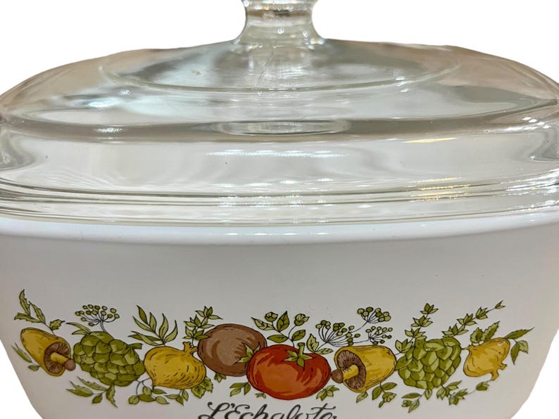 Corning Ware Pyrex Spice of Life “l’echalote” Square Casserole Pot A 1/ ...