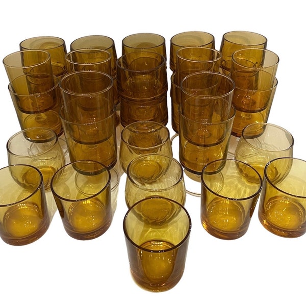 Amber Glassware - Etsy